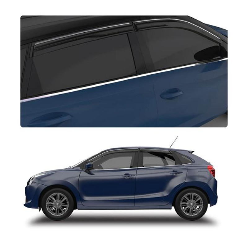 Car Aluminium Window Frame Cover Lower Garnish For Maruti Suzuki Baleno
